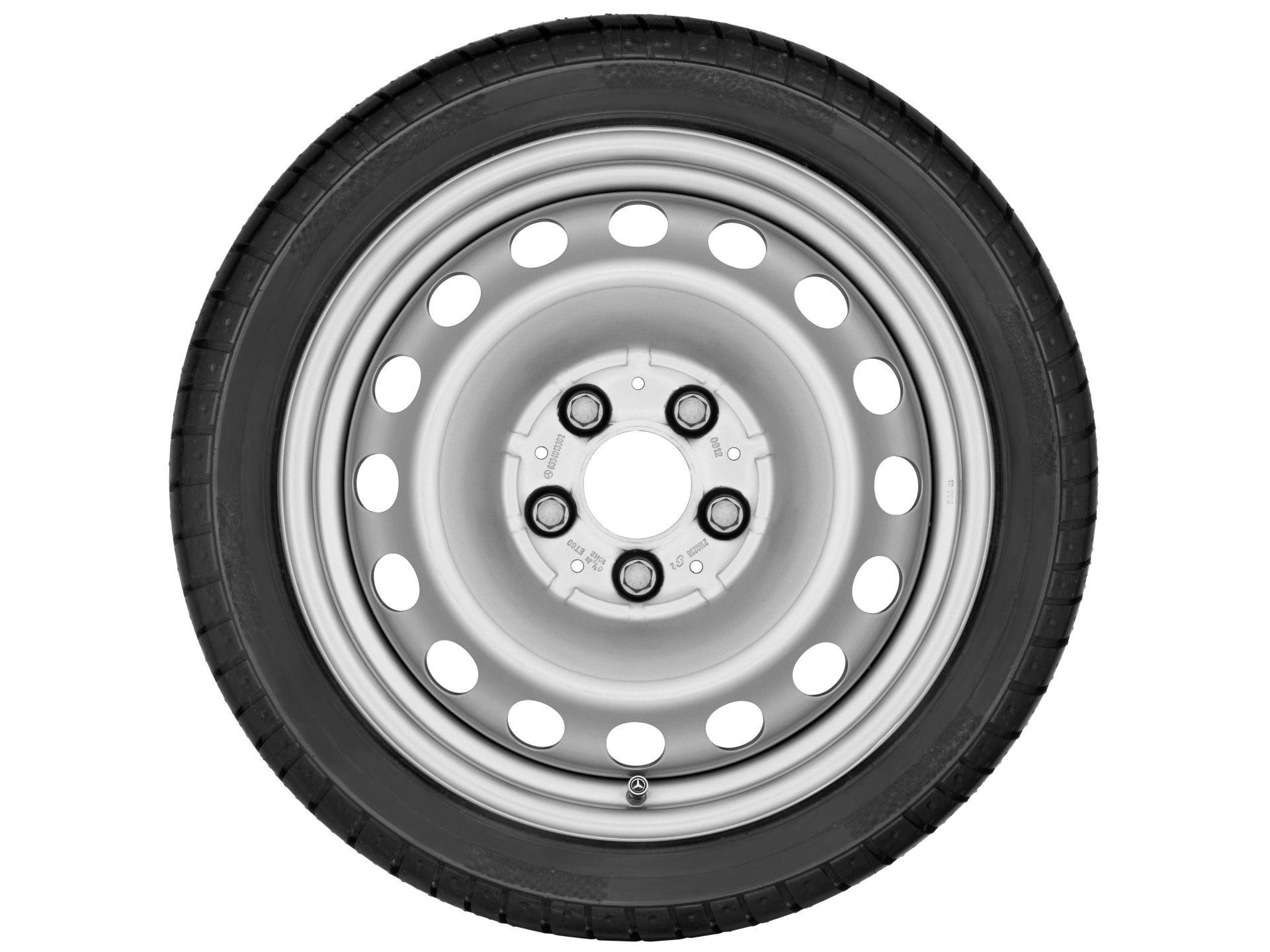Steel wheel silver, Continental, ContiVanContact 100, 235/65 R16 115 ...